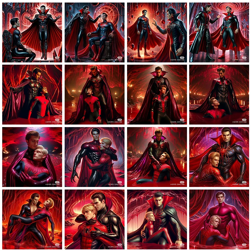 5D-DIY-Marvel-Superhero-Diamond-Painting-Kit-Spider-Man-Cross ...