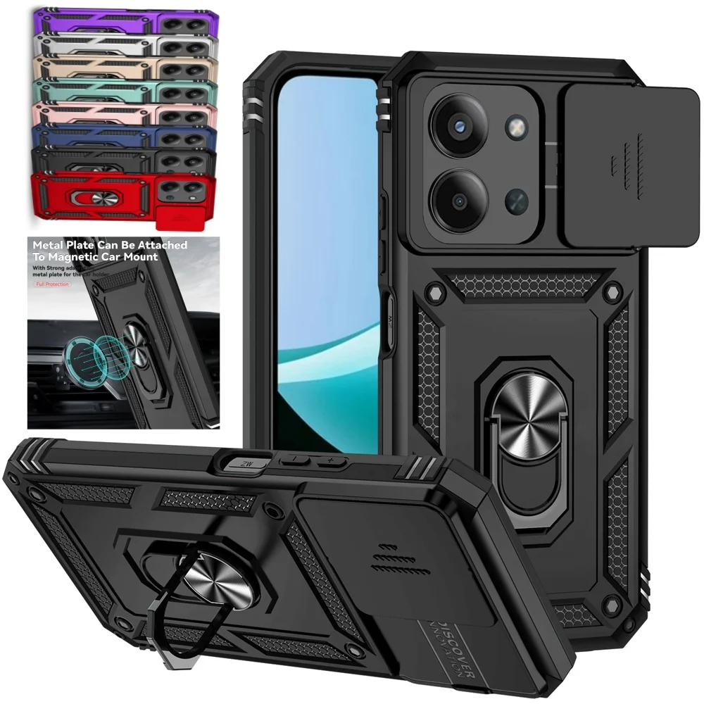 For Xiaomi Redmi 15C 5G 173mm Case Armor Slide Lens Protect Phone Case ...
