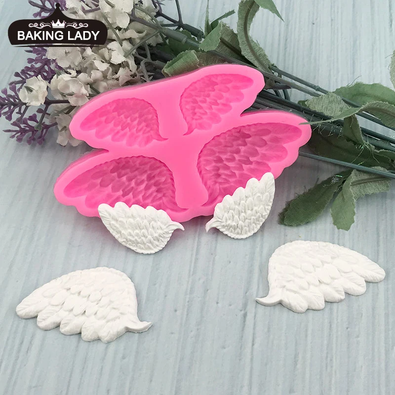 Angel-Wings-Silicone-Mold-Fondant-Cake-Cookie-Chocolate-Mold-Handmade ...