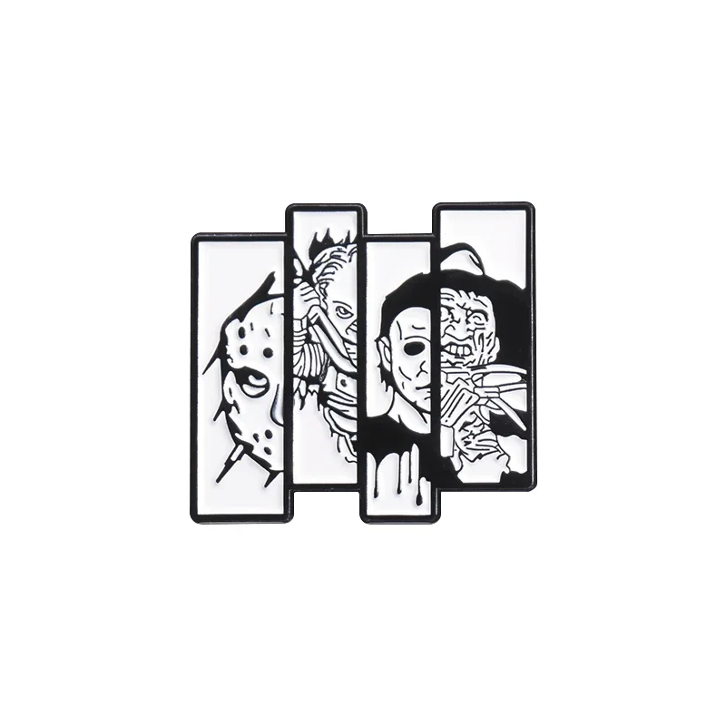 Classic-Horror-Movie-Skull-Killer-Face-Enamel-Pin-Punk-Custom-Cool-Mask ...