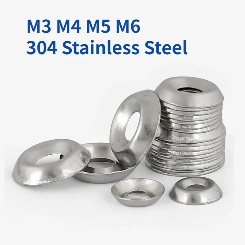 M3 M4 M5 M6 304 Stainless Steel Fisheye Gasket Metal Countersunk Screw ...