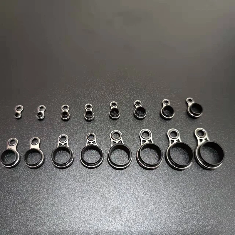 2Pcs/lot Rock Fishing Rod Guide Ring 1.5mm 16.5mm Guide Eye Telescopic ...