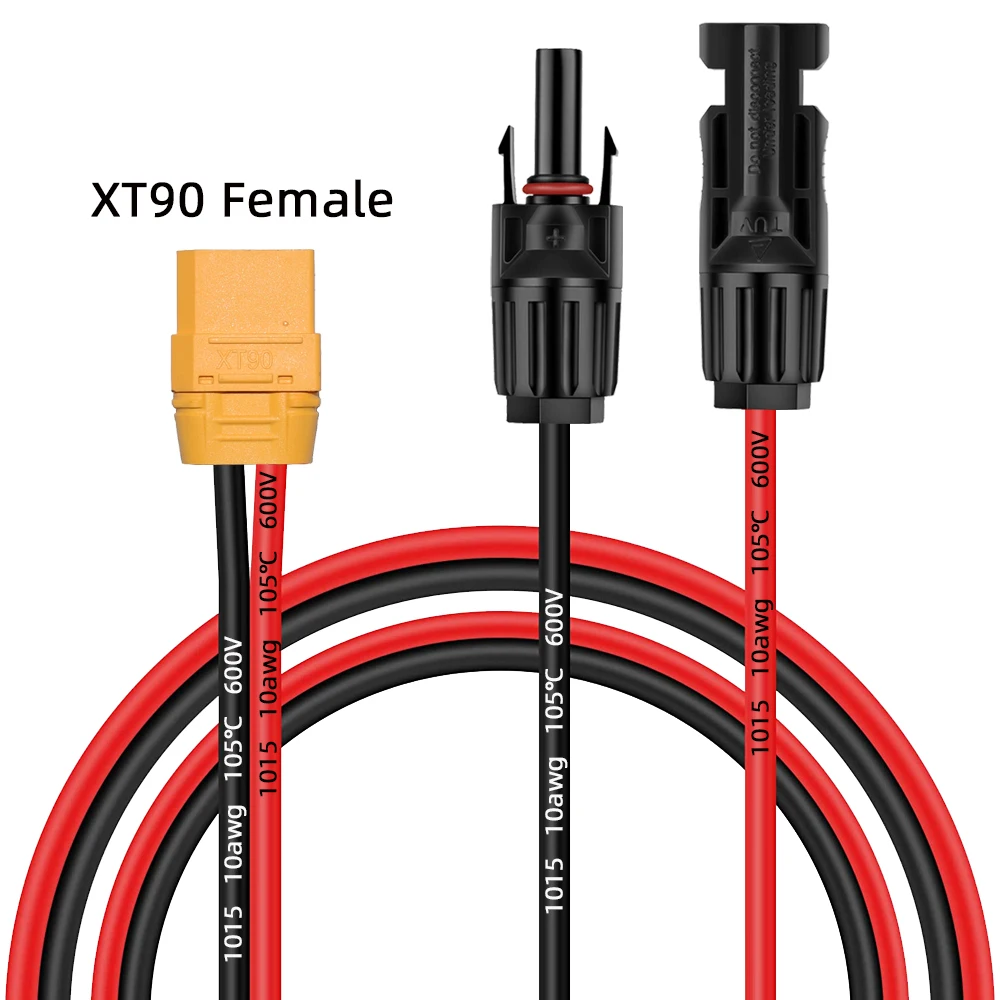 Solar-Connector-to-XT90-Adapter-Cable-Solar-Panel-Adapter-to-XT90-Female-Extension-Cable-Solar ...