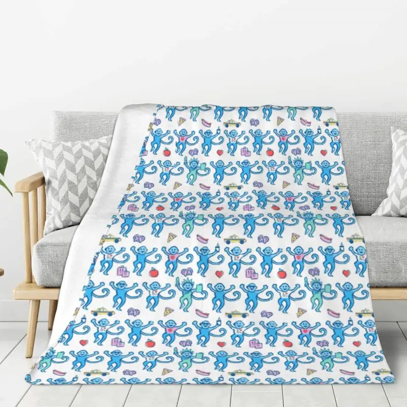 Custom-Ultra-Soft-Fleece-Preppy-Roller-Monkeys-Rabbit-Throw-Blanket ...