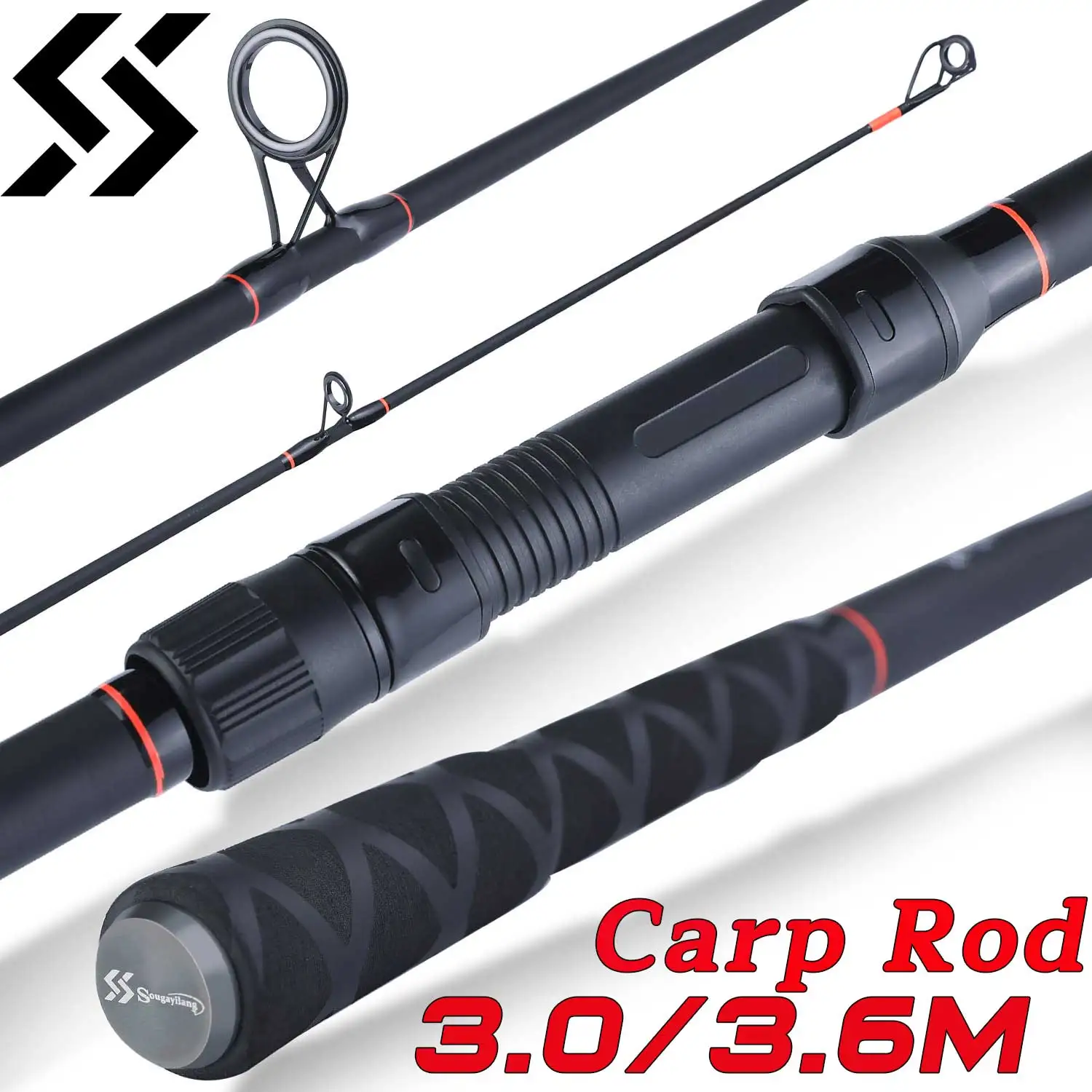 Sougayilang Carp Fishing Rods 3.0M/ 3.6M High Carbon Fibe Feeder ...