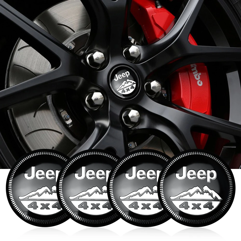 56mm Car Wheel Center Hub Cap Sticker Emblem Decal For Jeep Grand ...
