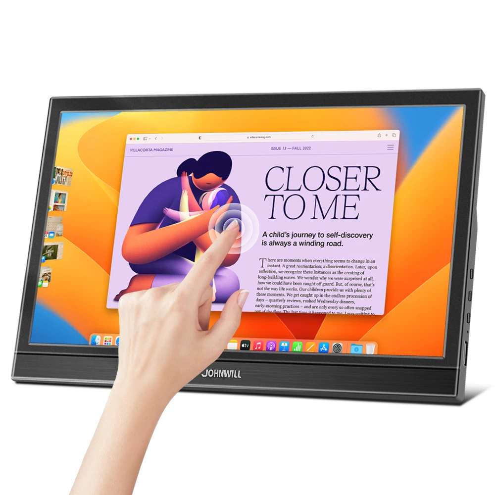 11.6 polegadas Monitor portátil Touch Screen 1366X768 USB C Gaming ...