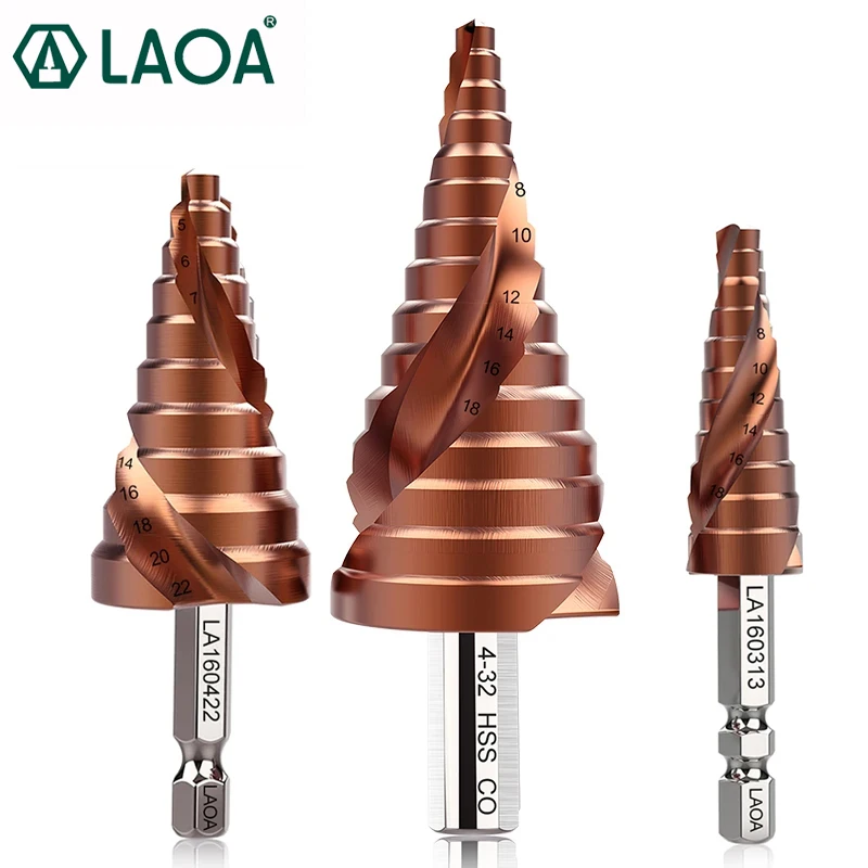 LAOA-1pc-HSS-CO-M35-Pagoda-Step-Drill-Bit-3-13mm-4-22mm-4-32mm-Hex.jpg
