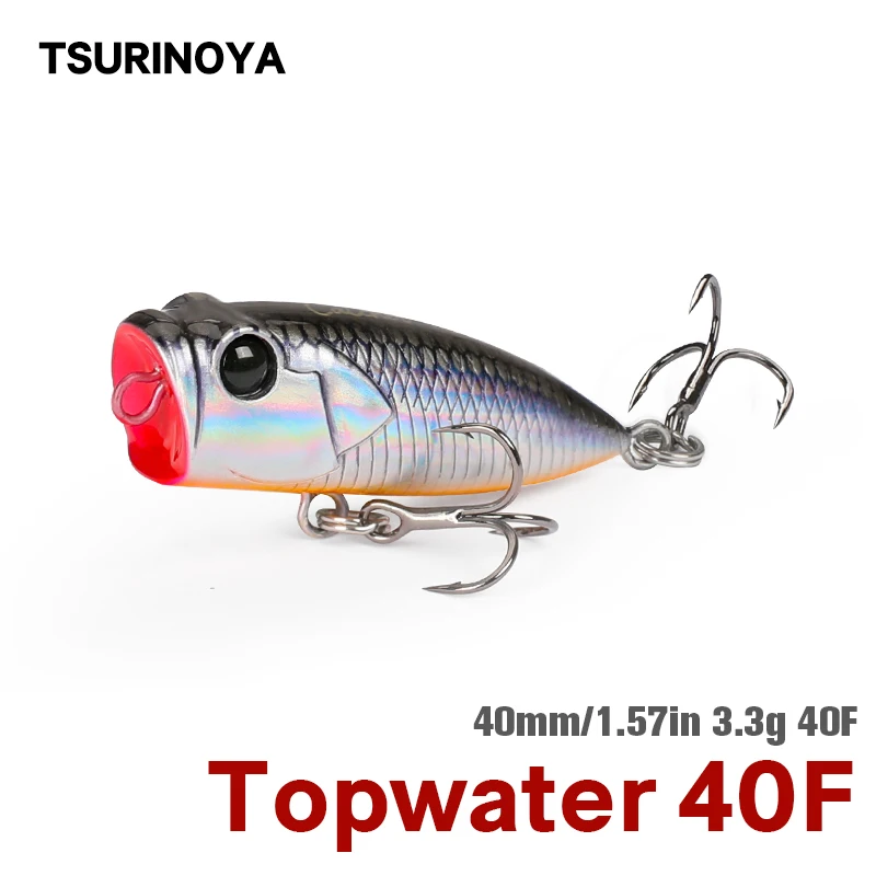 Topwater Popper Tsurinoya | Top Water Mouse Fishing | Topwater Popper ...