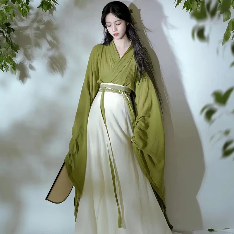 Vestido hanfu de estilo retro chino para mujer, traje de baile ...