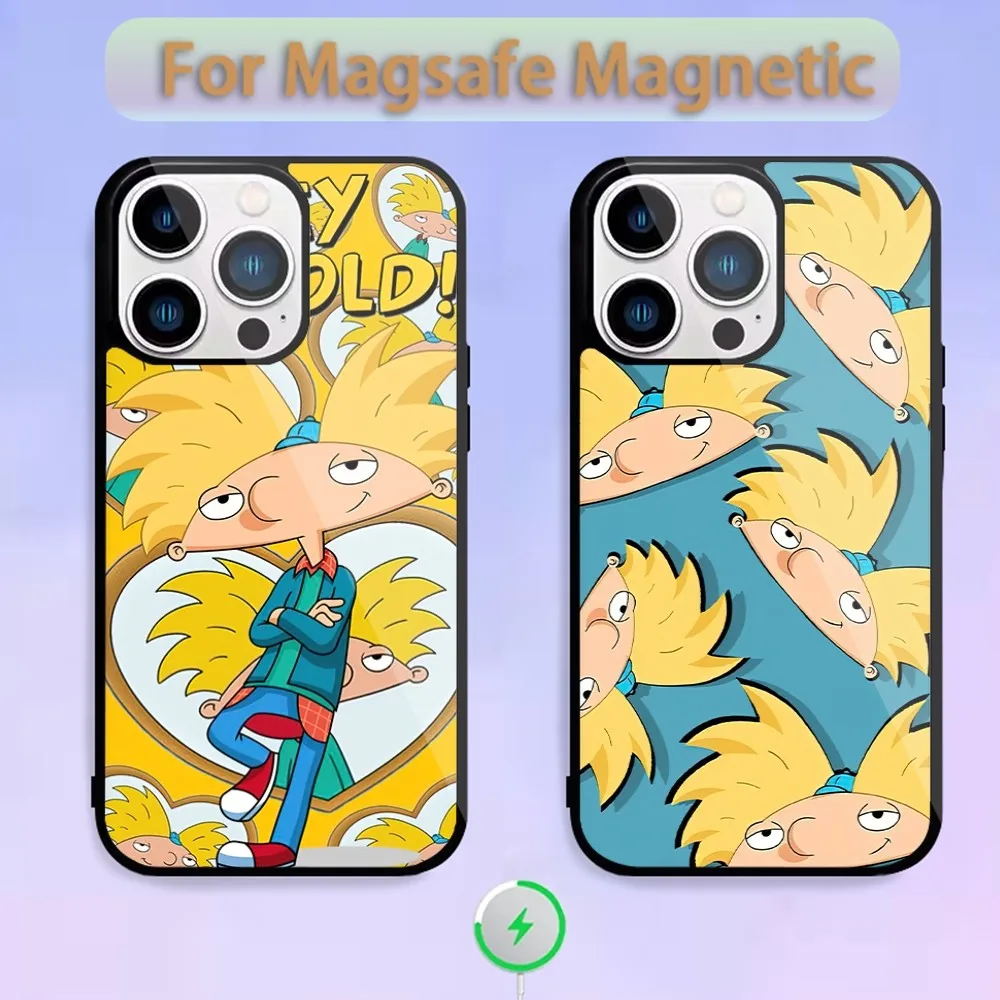 Cartoon-H-Hey-A-Arnold-Phone-Case-For-Magnetic-Inductive-Charging ...