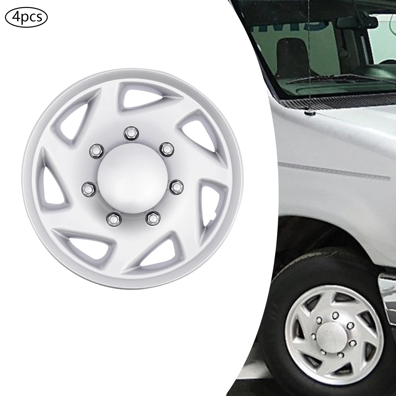 4-PCS-Ford-E350-E450-Econoline-Van-Full-Wheel-Covers-Hub-Caps-Rim ...