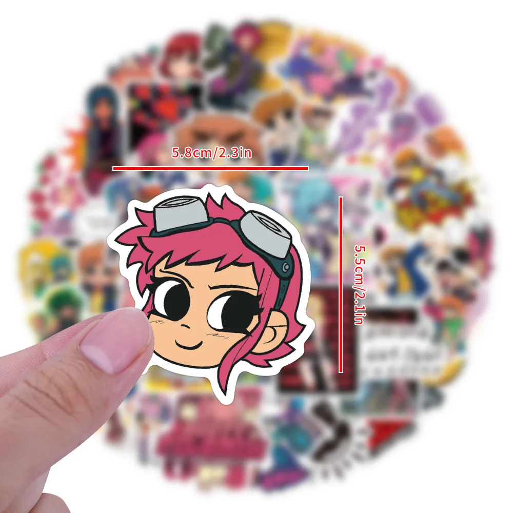 10-50pcs-Cute-Scott-Pilgrim-stickers-Aesthetic-Decals-Decorative ...