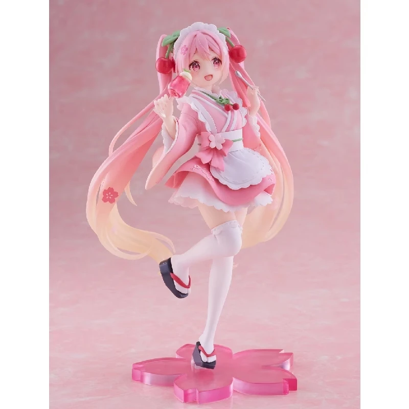 Original Taito Hatsune Miku Coreful Sakura Wafuu Kissa Ver. Maid Figure ...