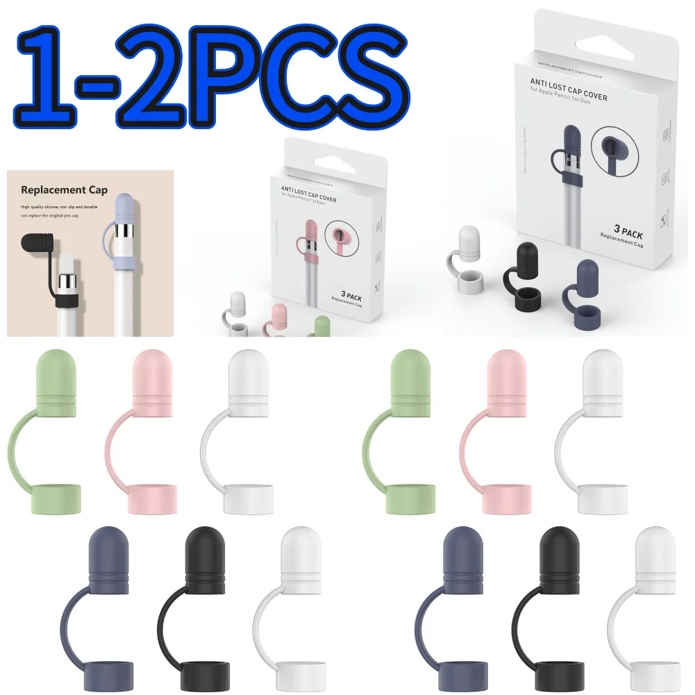 3pcs-Set-Replacement-Pen-Cap-for-Apple-Pencil-1-Silicone-Pencil-Holder ...