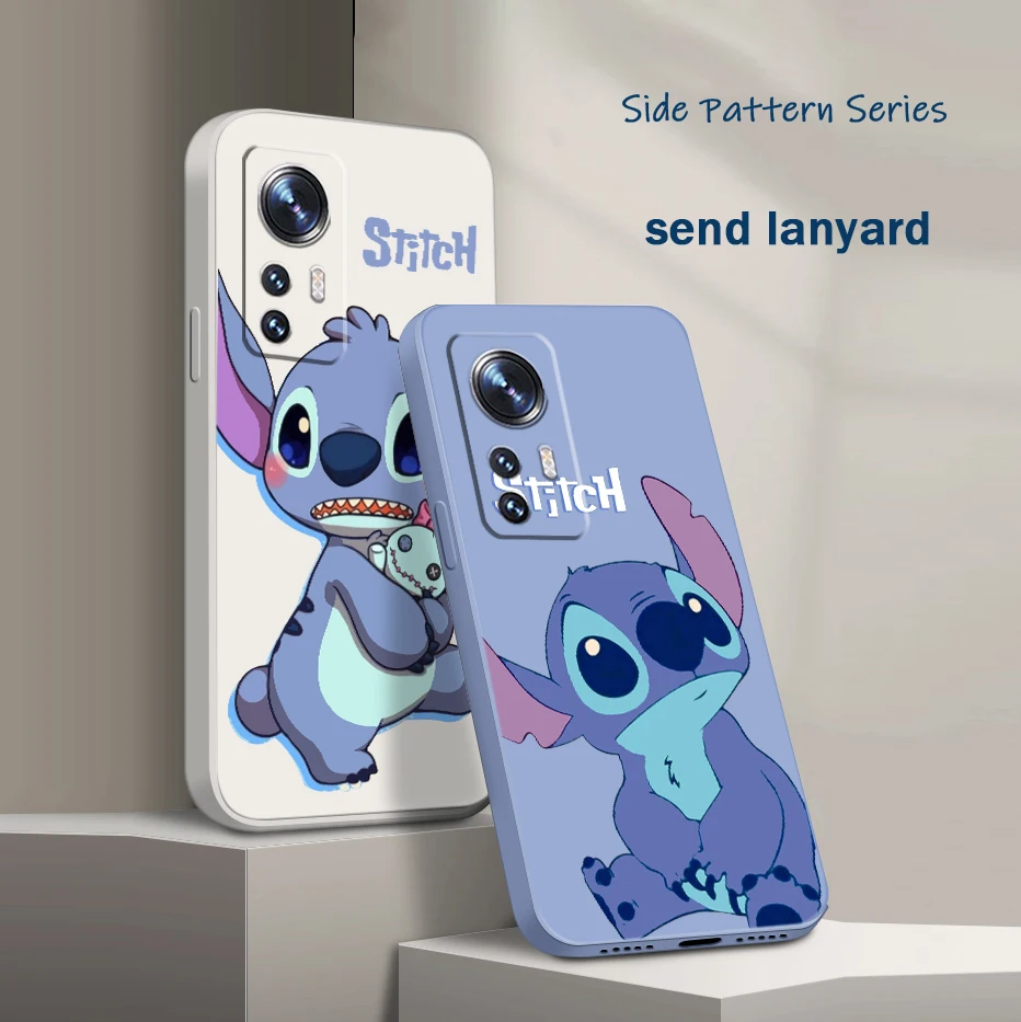 Disney Stitch funda de silicona líquida para Xiaomi Mi 13, 12T, 11i ...