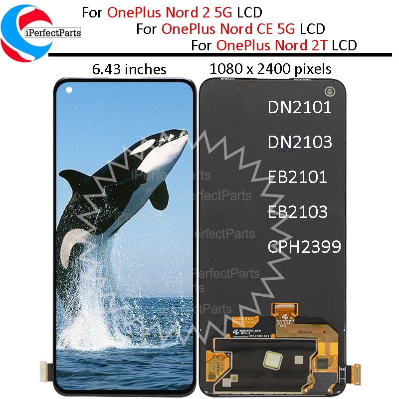 AMOLED-For-OnePlus-Nord-2-5G-LCD-Display-Touch-Screen-Digitizer-For ...