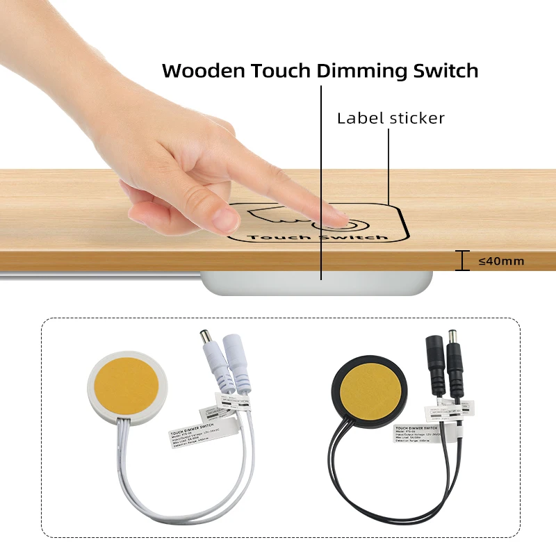 DC12V-24V-wooden-board-touch-switch-LED-light-dimming-controller ...