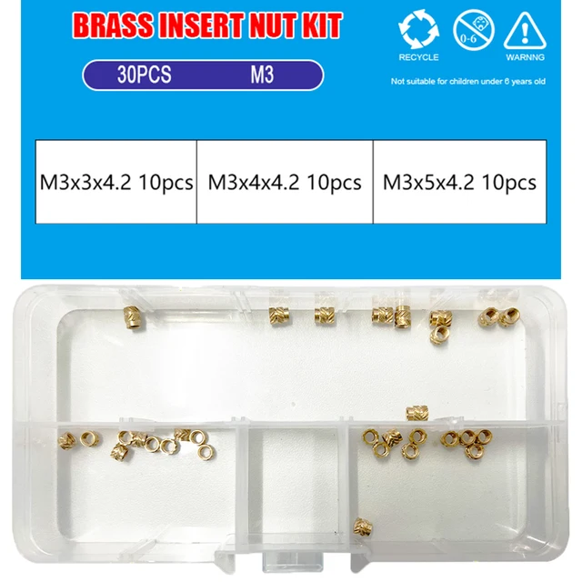 M2 M2.5 M3 M4 M5 M6 ciepła zestaw wkładka gwintowana mosiężna nakrętka topi się radełkowane ...