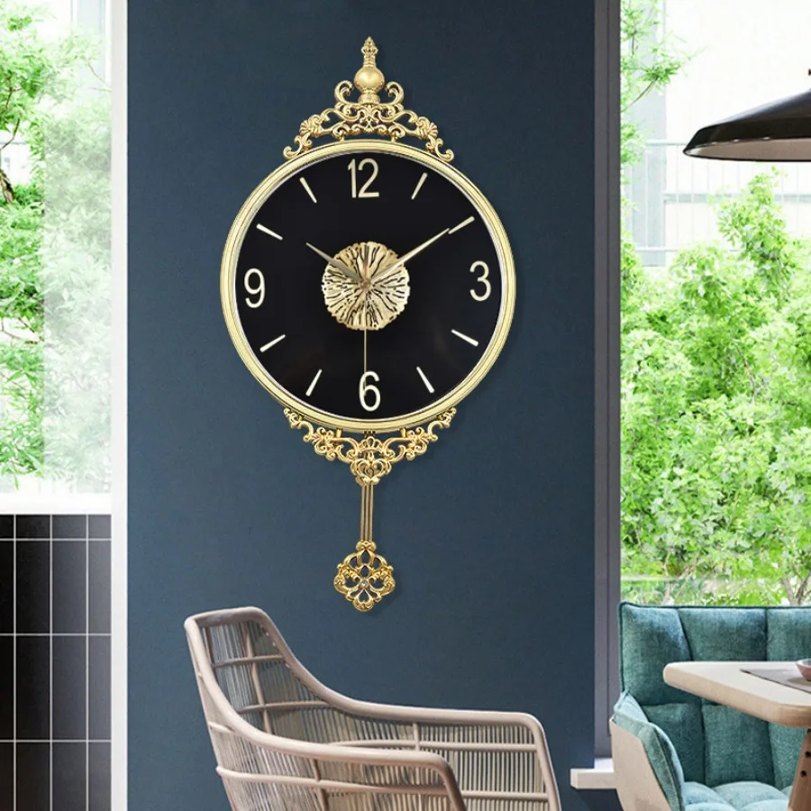 Art-Deco-Home-Wall-Clock-Pieces-Quartz-Gift-Elegant-Wall-Clock-Living ...