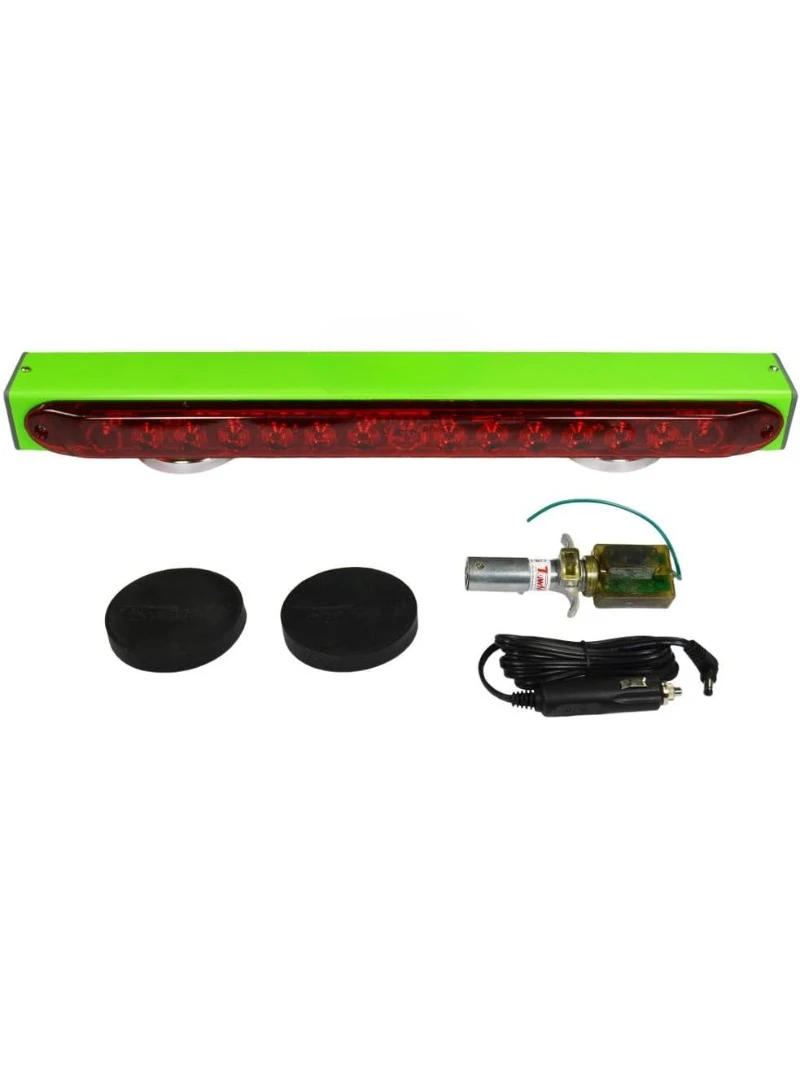 22" Wireless LED Tow Light Bar - Lime Green, Magnetic Mount, Battery ...