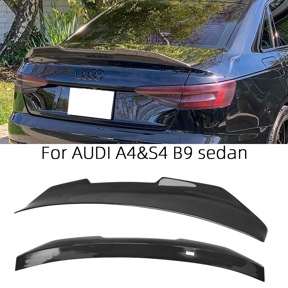For Audi A4 S4 B9 Sedan Psm Style Carbon Fiber Rear Spoiler Trunk Wing 2017-2023 Frp Honeycomb ...