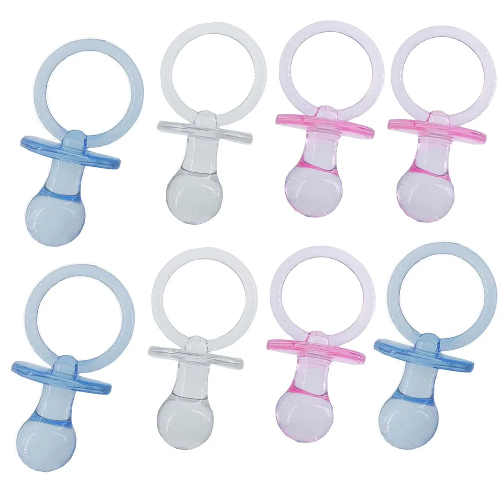 6Pcs Big Acrylic Perforated Pacifiers Bead For Baby Shower Party Table ...