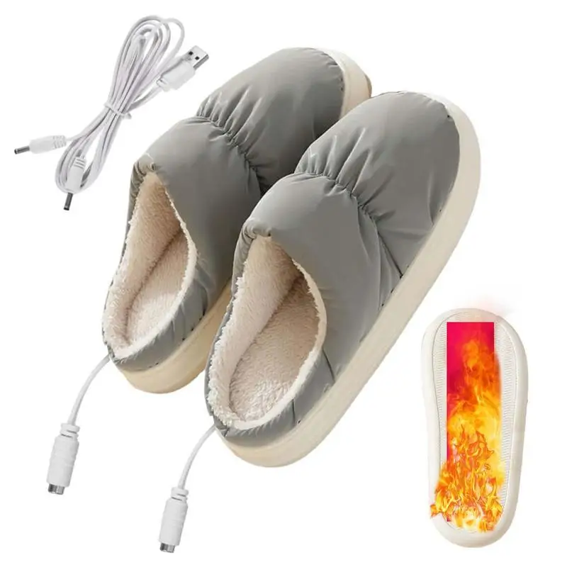 Heated-Slippers-Electric-Heating-Slippers-USB-Foot-Warmer-Boots-Heated ...