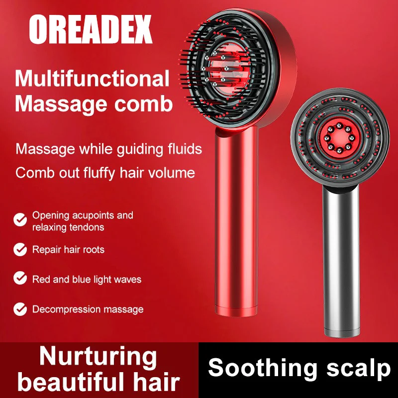 OREADEX-Electric-Massage-Comb-Portable-Red-Light-Laser-Comb-for-Hair ...