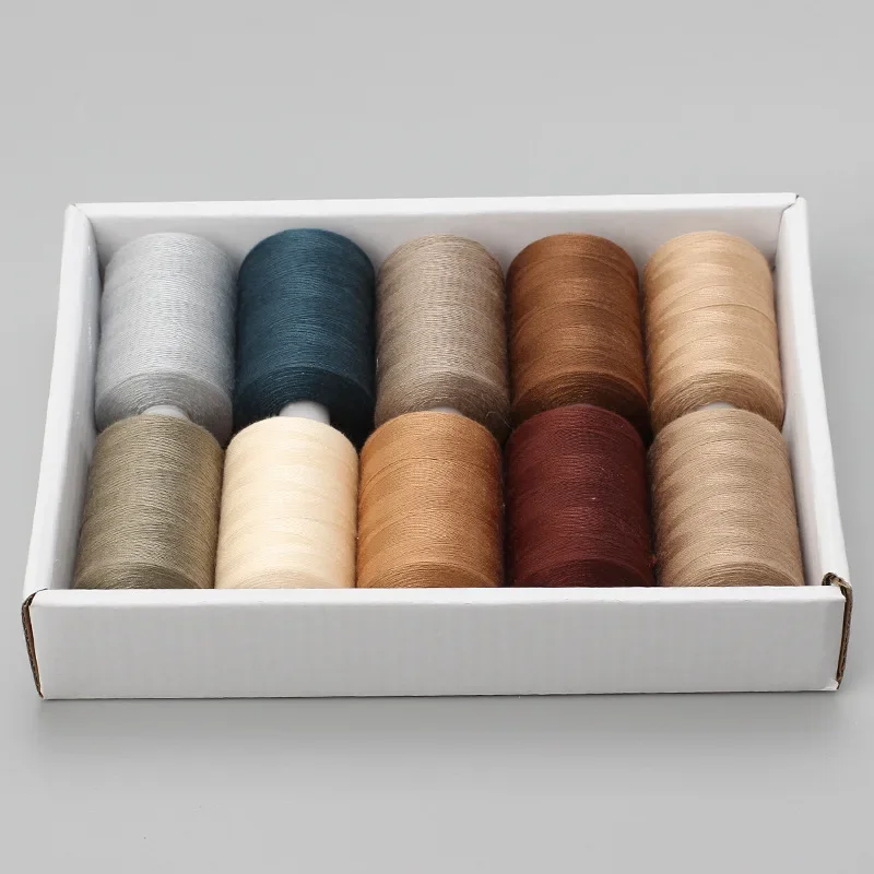 402 Sewing Thread Home Hand Sewing Thread Multicolor 10-color Set 1000 ...