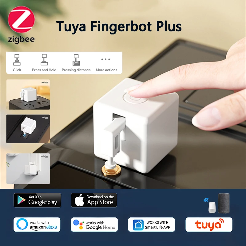Tuya-Zigbee-Smart-Fingerbot-Control-de-hogar-inteligente-bot-n-de-palanca-temporizador-Control ...