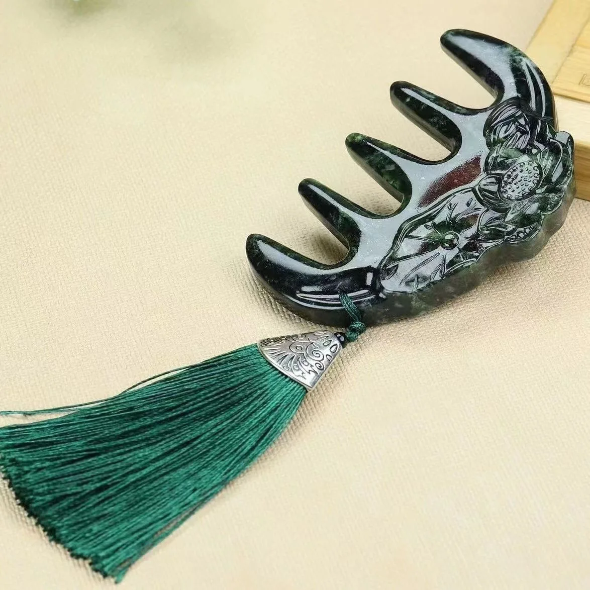 Natural Medicine King Stone Lotus Comb Gua Sha Massage Board Guasha ...