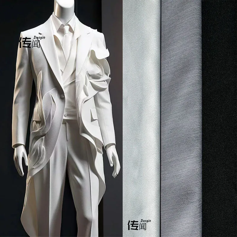 Matte Soft High-end Suit Twill Fabric for Outerwear Shirt Pants Dress ...
