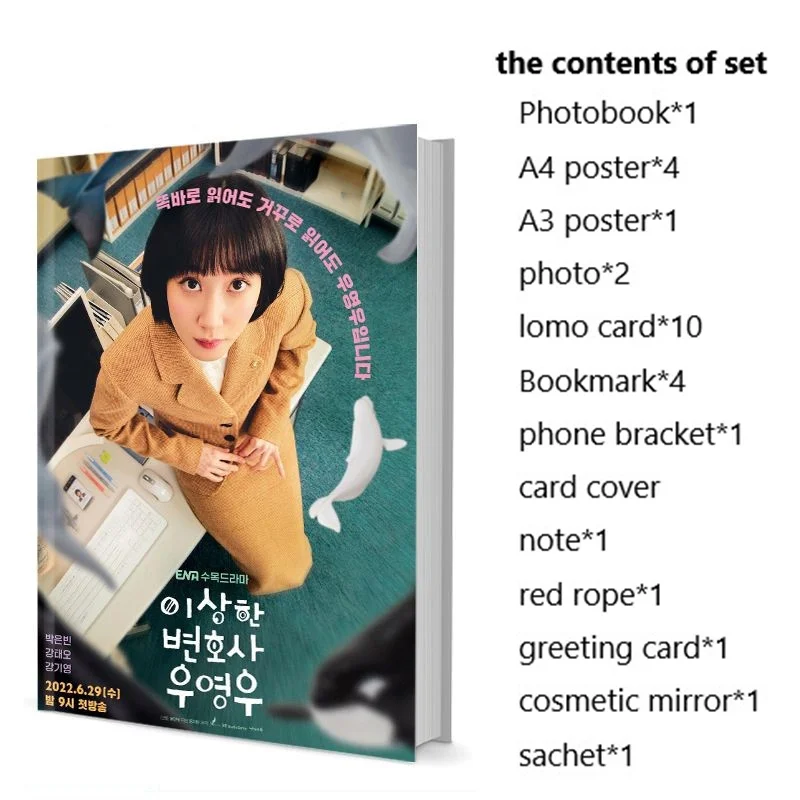 Woo-Weird-Advogado-Photobook-Conjunto-com-Cartaz-Marcador-do-Cart-o ...