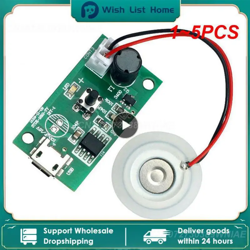 1-5PCS-Mini-Air-Humidifier-Kits-Mist-Maker-and-Driver-Circuit-Board ...