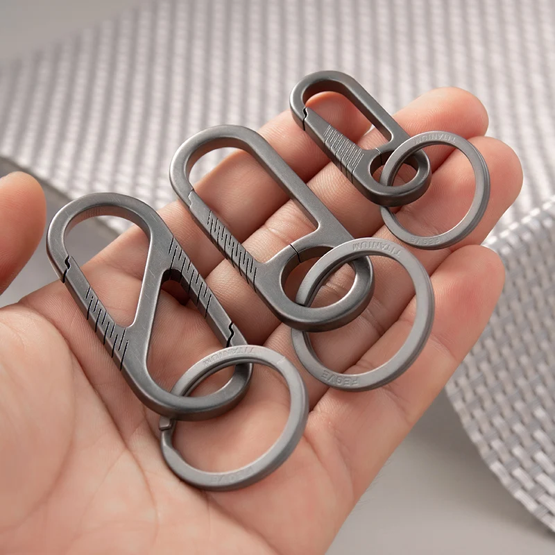 Titanium Alloy Quick-hung Buckle | Titanium Alloy Mens Key Chain ...