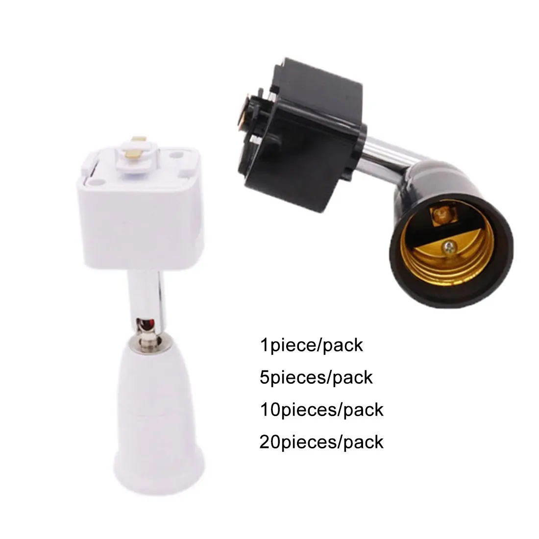 Black-White-Adjustable-E27-Ceiling-Track-Lights-Dimmable-LED-Track ...