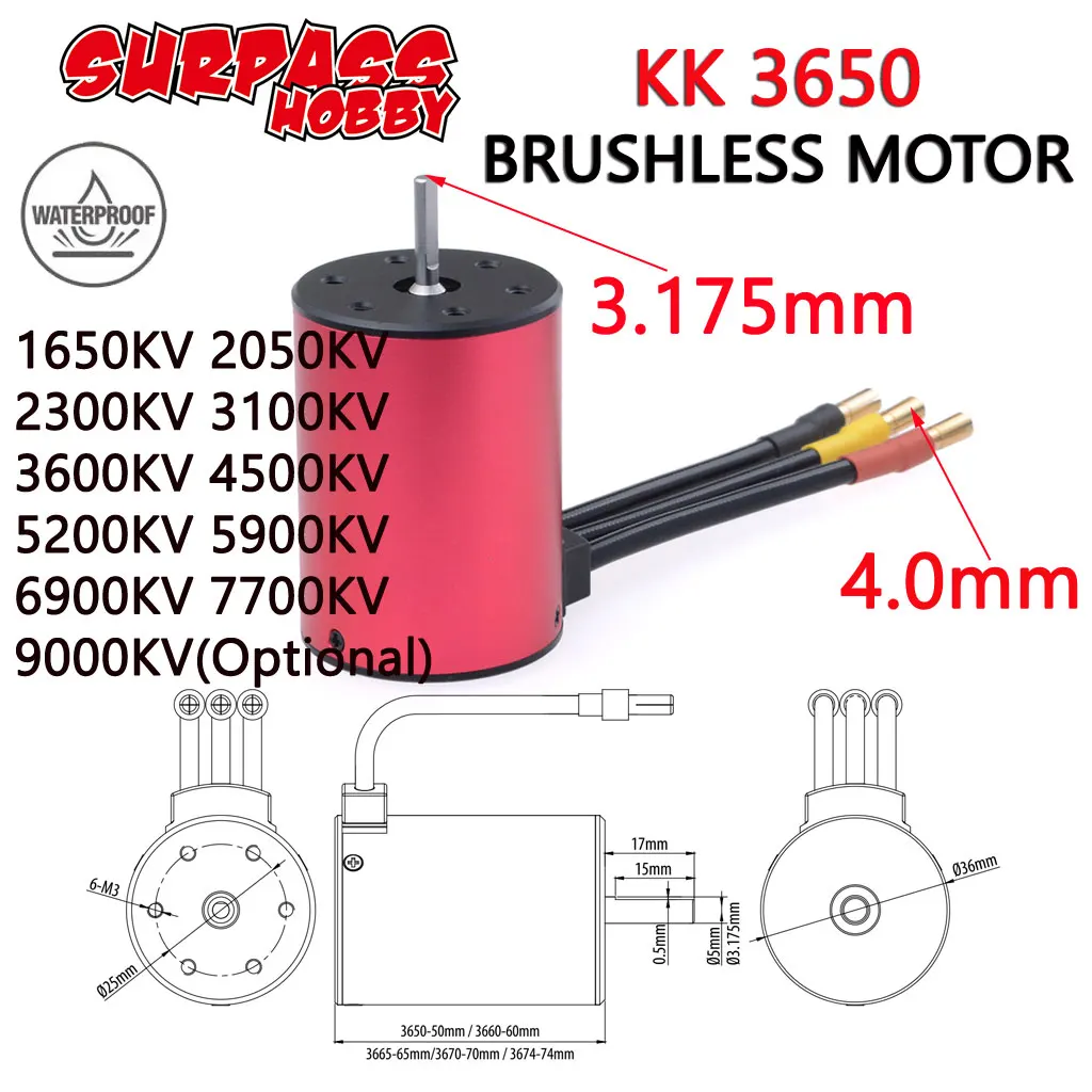 SURPASS-HOBBY-KK-3650-Brushless-Motor-7700KV-5900KV-5200KV-3600KV-3 ...