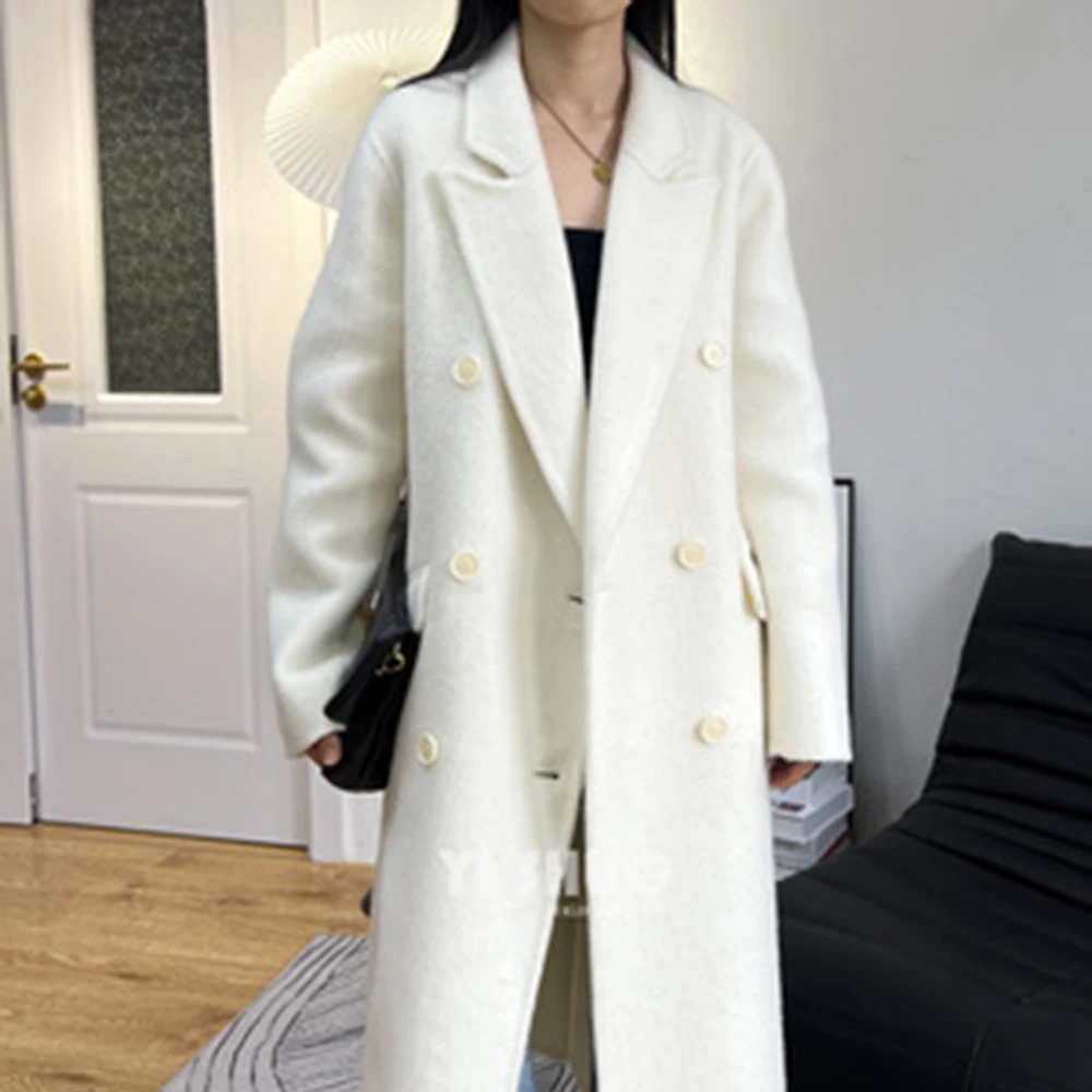 Womens Pea Coat White