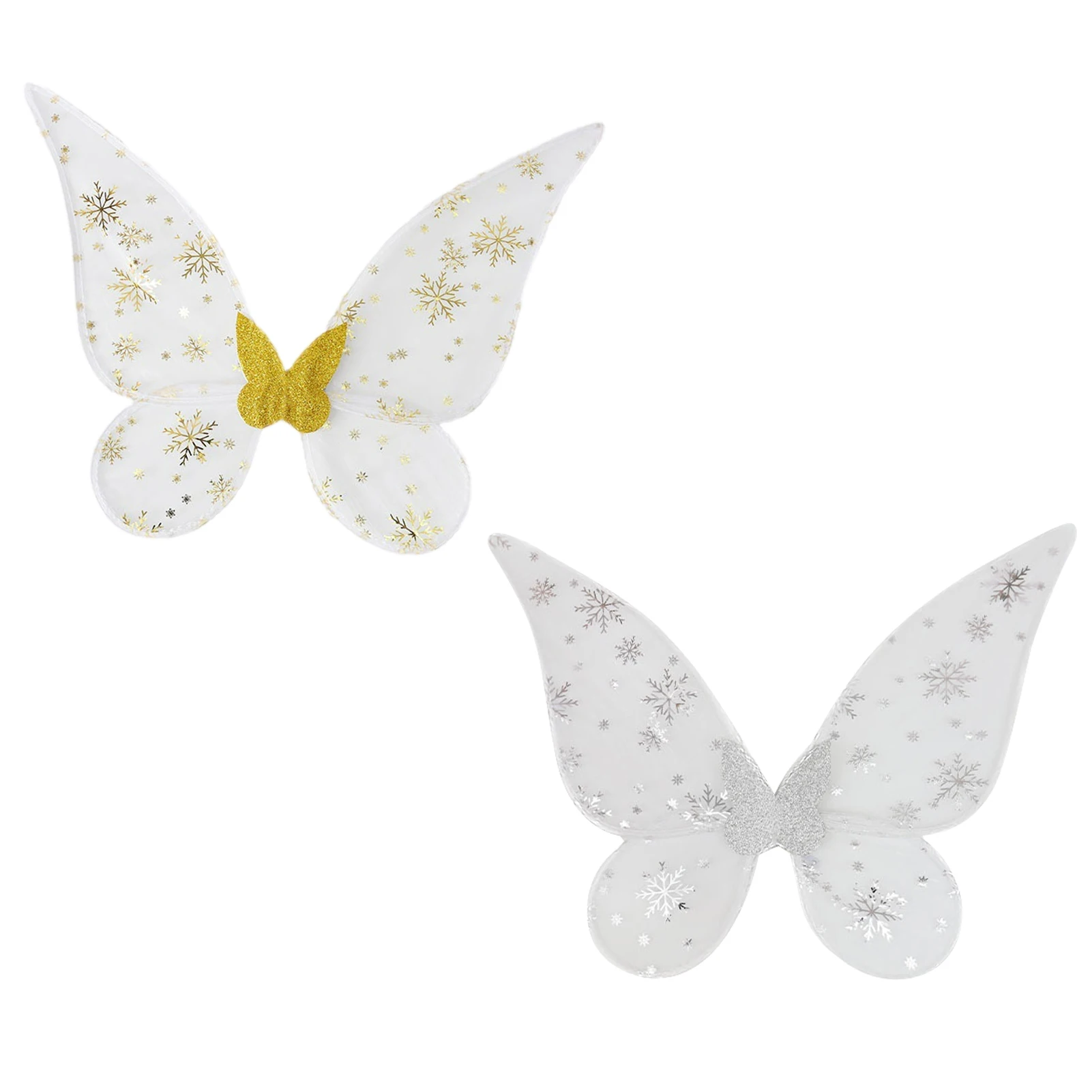 Christmas-Snowflake-Girls-Fairy-Wings-Shimmering-Snowflake-Embellished ...