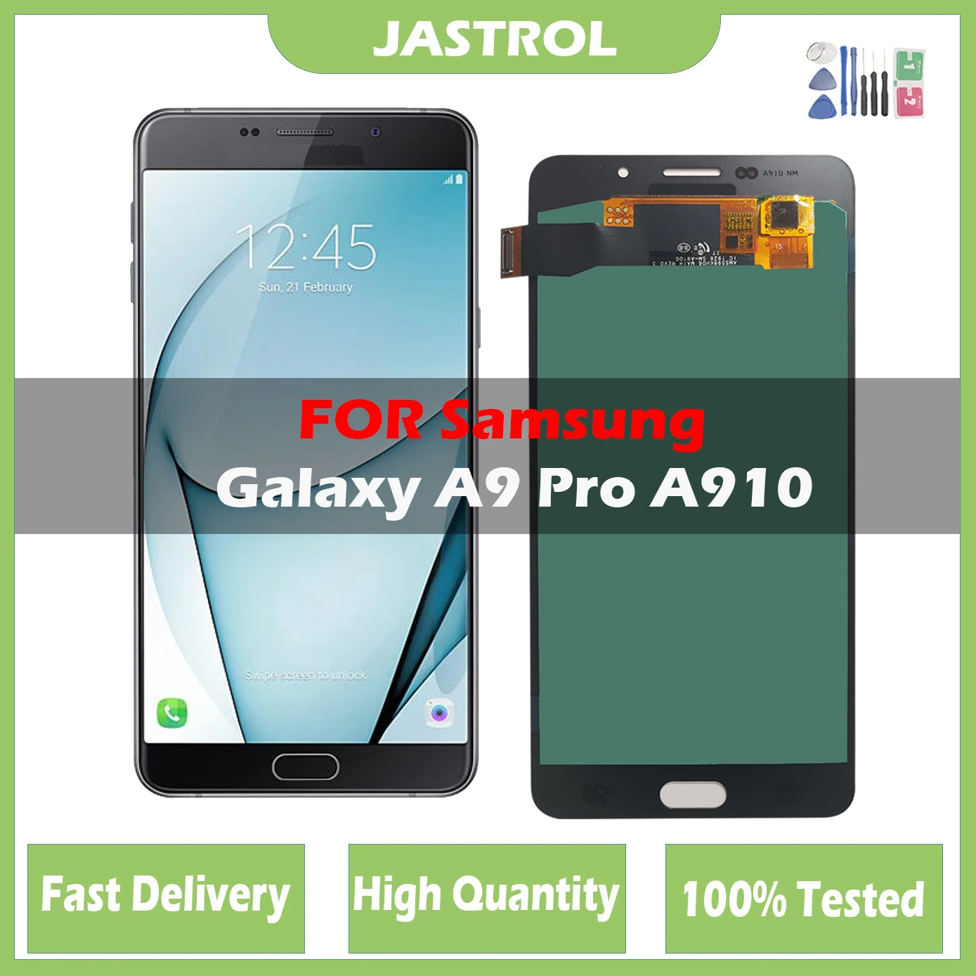 LCD For Samsung Galaxy A9 Pro 2016 A910 A9100 A910F SM-A9100 Touch Screen LCD Display Digitizer ...