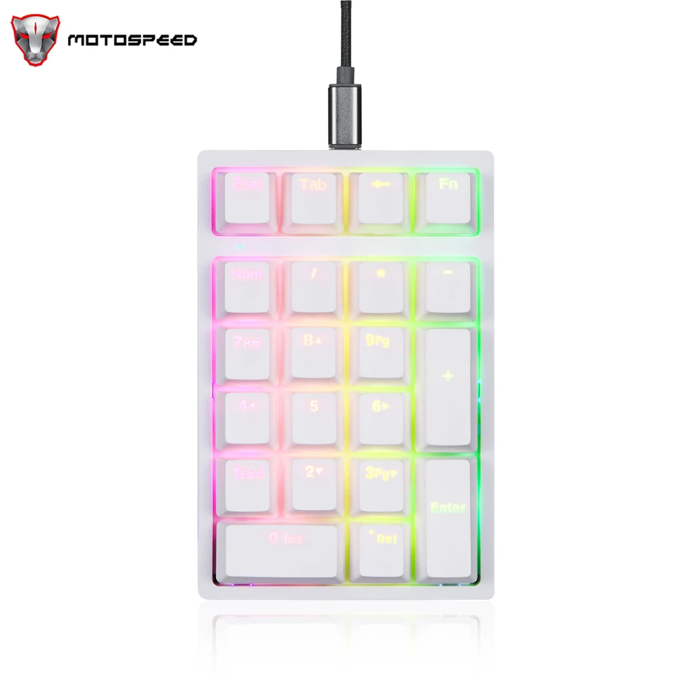 Motospeed-K24-Mechanical-Numeric-Keypad-White-Hot-Swap-Switch-Wired ...