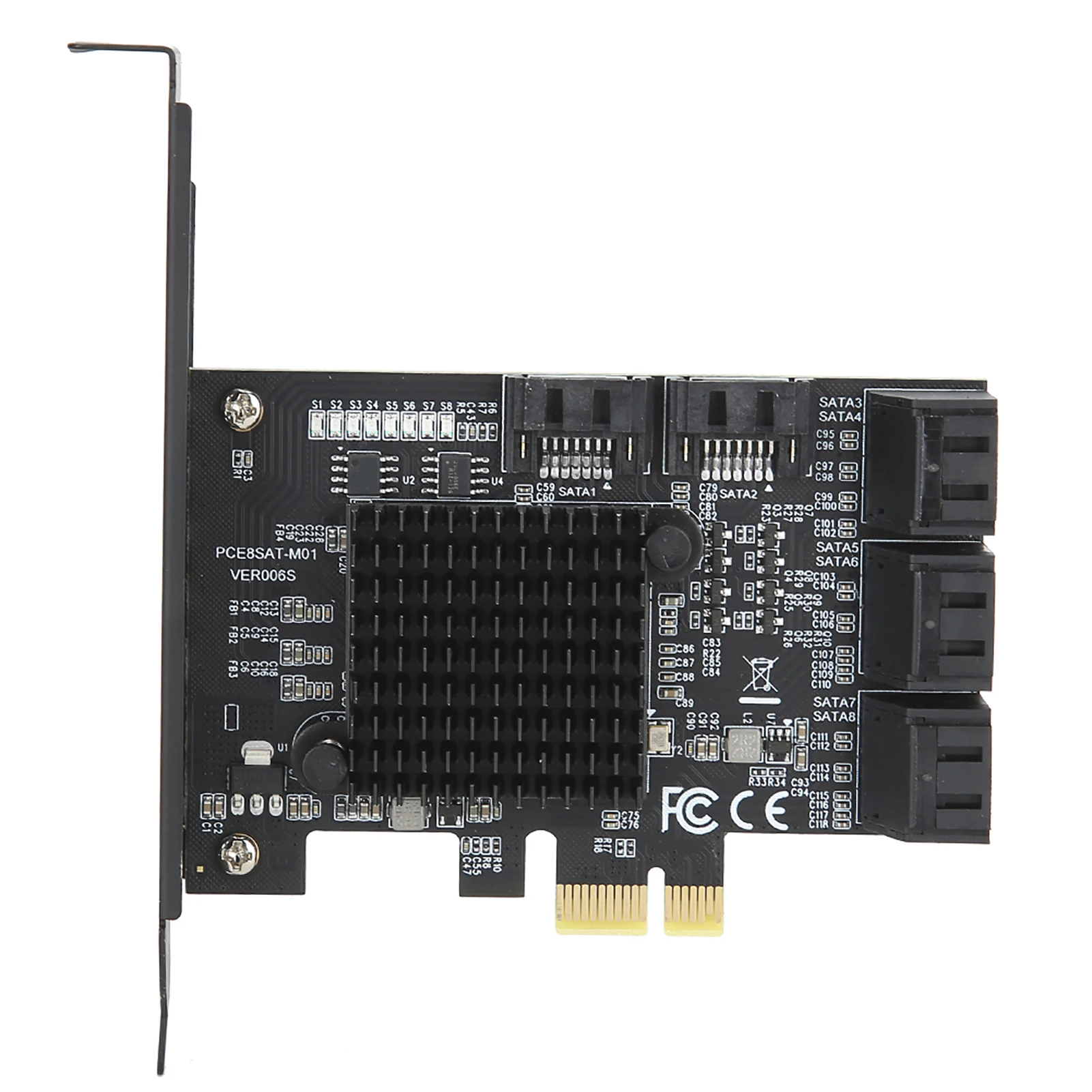 PCI-E-to-SATA3-0-Expansion-Card-8-Ports-Adapter-Riser-Card-Desktop ...