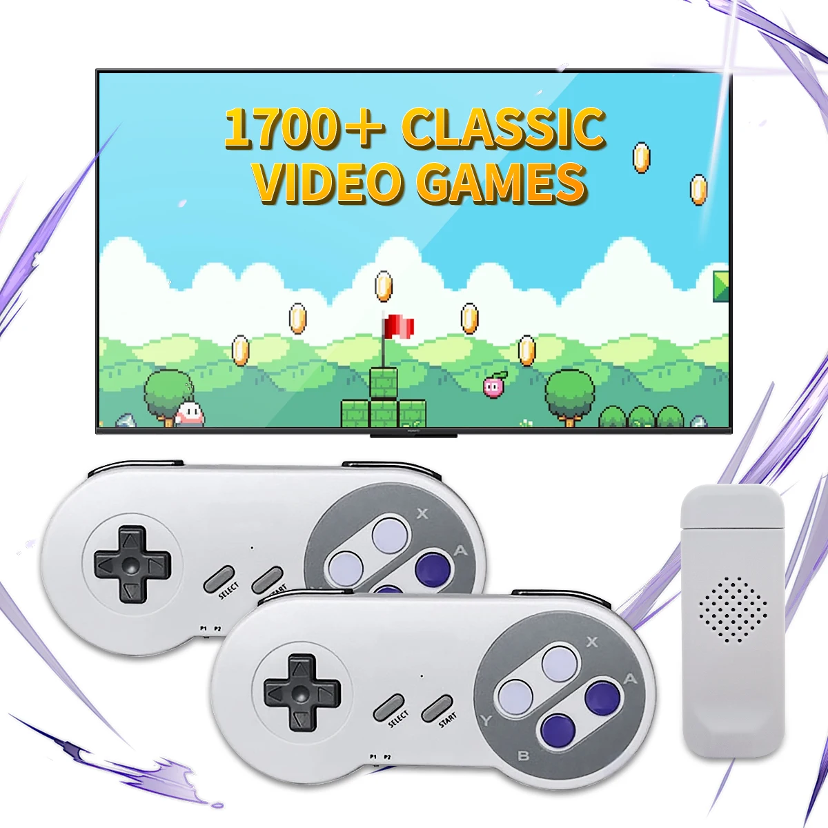 SF900-Retro-Video-Game-Console-HD-Game-Stick-With-4900-Games-for-SNES ...