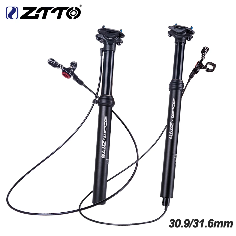 ZTTO MTB Dropper Sattelstütze Einstellbare Federung Sitz Post Interne Routing Externe Kabel ...