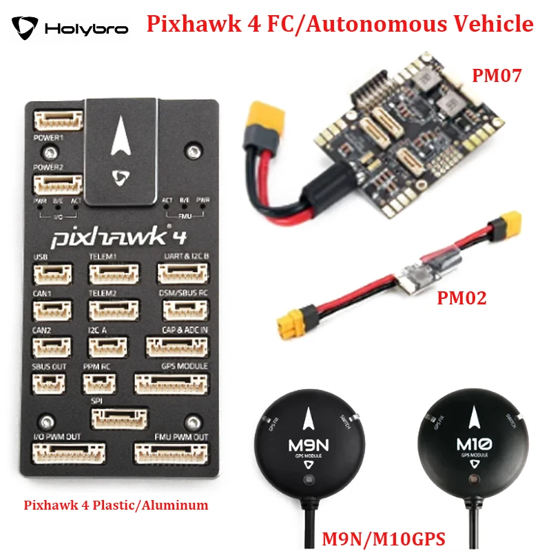 Holybro-Pixhawk-4-Flight-Control-Autonomous-Vehicle-M9N-or-M10-GPS-pm02 ...