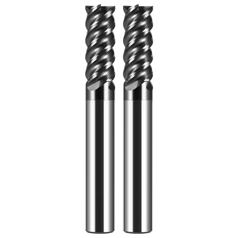 4 Flutes Carbide End Mill Metal Steel Tungsten Milling Cutter CNC ...