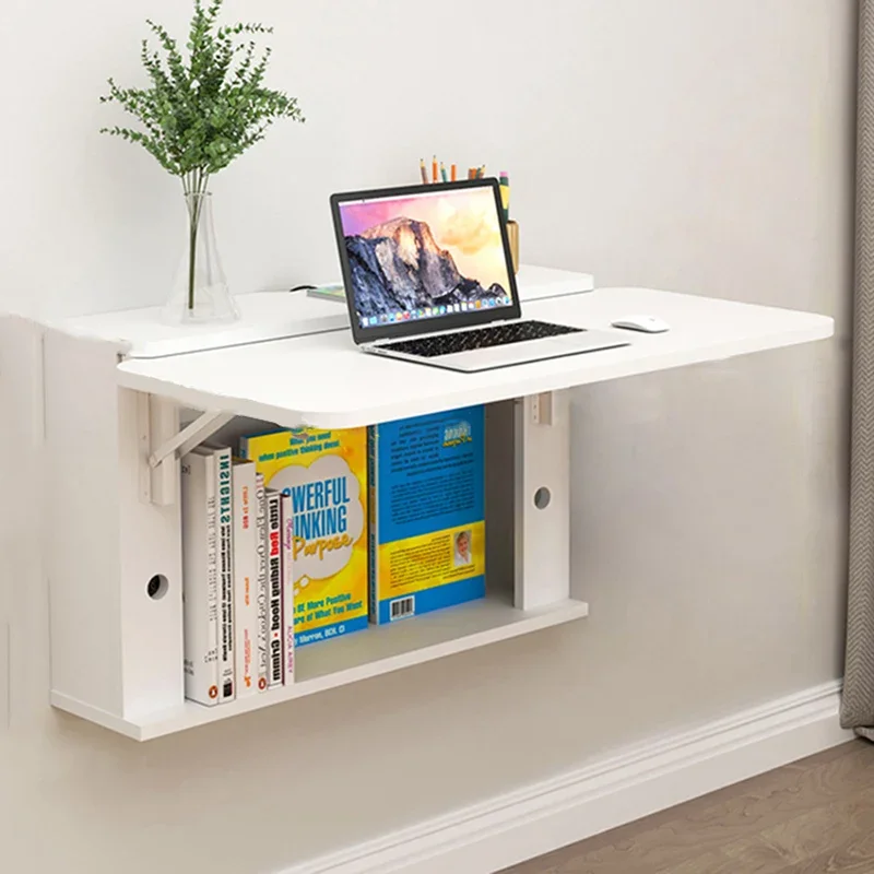 Space-Saving-Folding-Wall-Computer-Table-Small-Multifunctional-Student ...