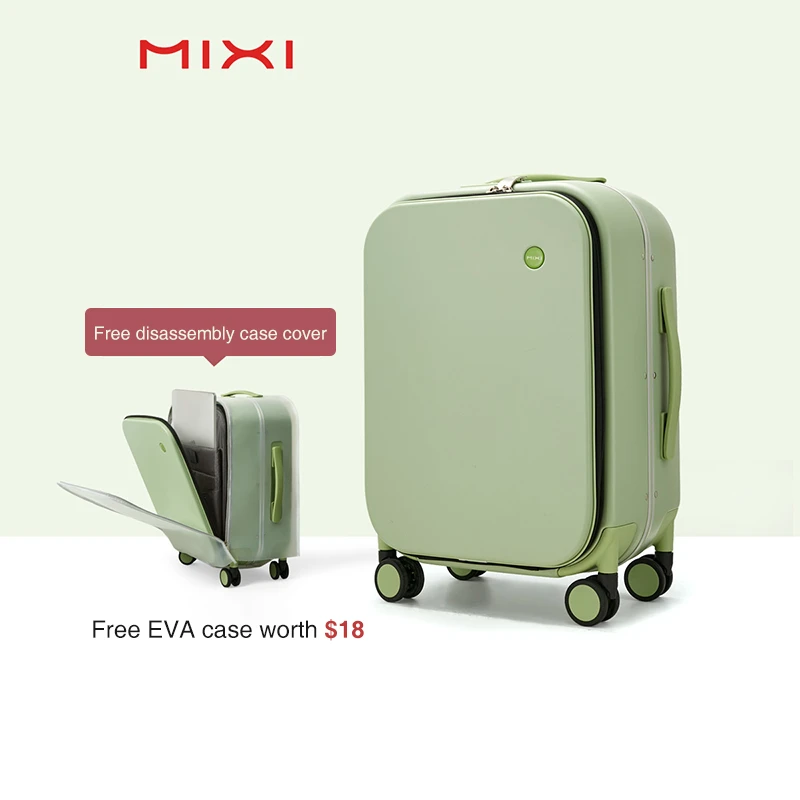 Mixi Patent Design Aluminum Frame Suitcase Carry On Rolling Luggage ...