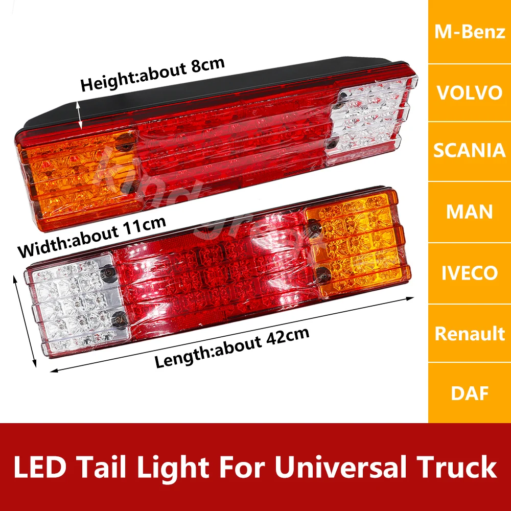 LED Tail Light For Universal Truck fit for M Benz,VOLVO,SCANIA,MAN ...